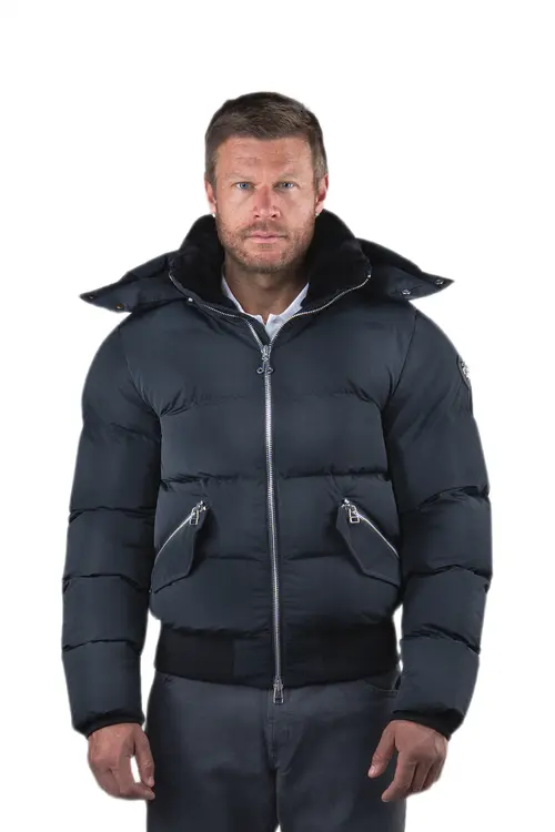 WOODPECKER Woody Bomber Quilted Coat - Blue Diamond