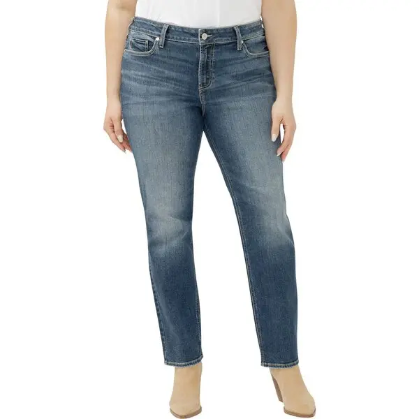 SILVER JEANS CO. Elyse Straight Leg Jeans