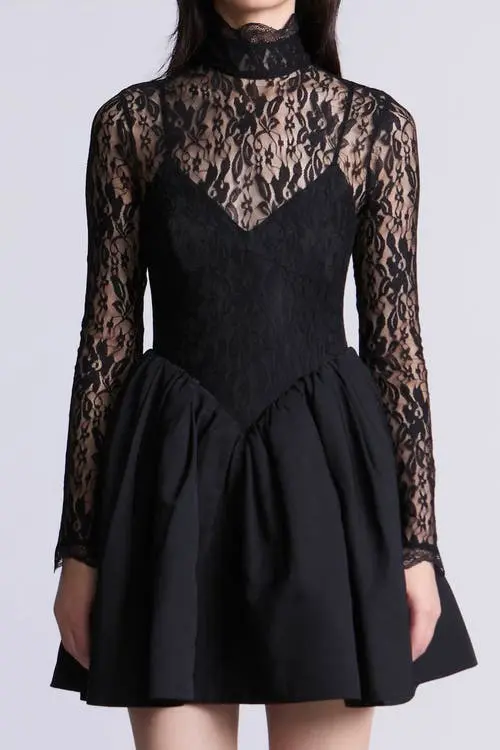 Bcbgmaxazria Stretch Lace Bubble Dress