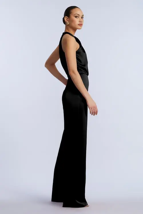 Bcbgmaxazria Pleated Halter Jumpsuit