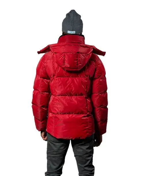 WOODPECKER Bumnester 3/4 Length Quilted Coat - Red Diamond