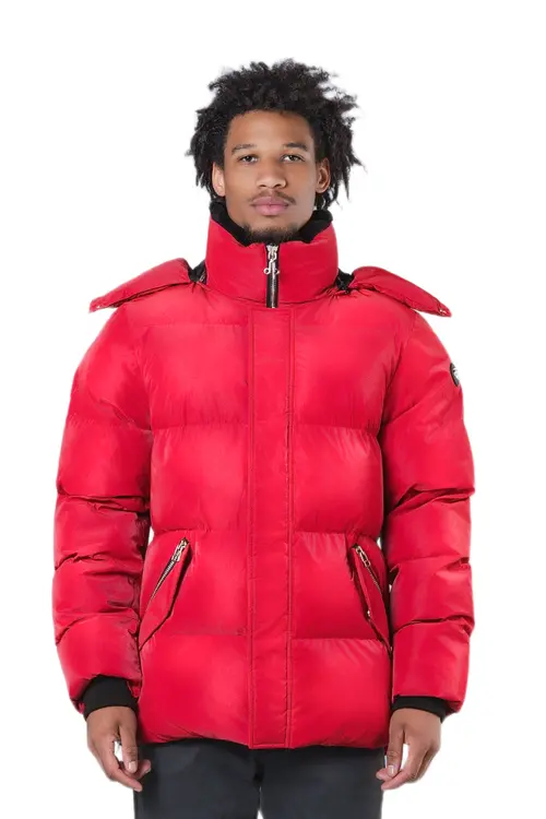 WOODPECKER Bumnester 3/4 Length Quilted Coat - Red Diamond