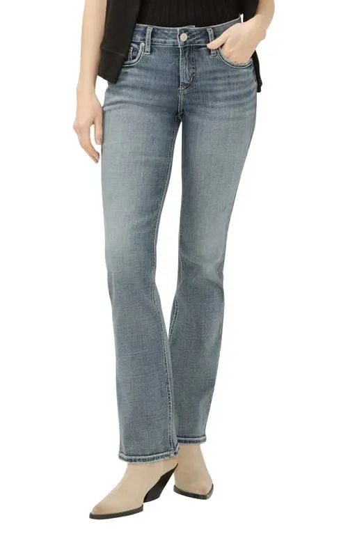 SILVER JEANS CO. Elyse Slim Straight-leg Jeans