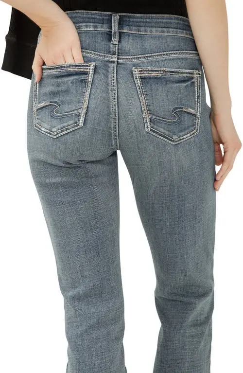 SILVER JEANS CO. Elyse Slim Straight-leg Jeans