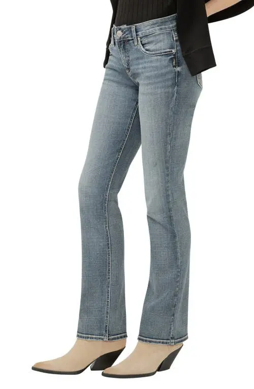 SILVER JEANS CO. Elyse Slim Straight-leg Jeans
