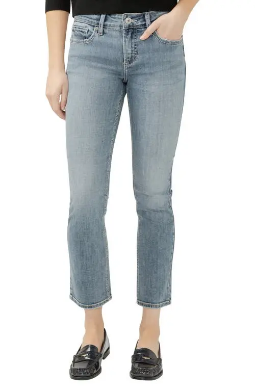 SILVER JEANS CO. Elyse Slim Straight Leg Jeans