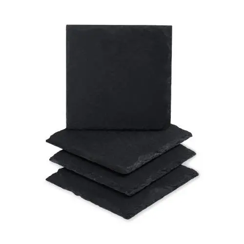 TWINE Square Slate Coasters Set Of 4