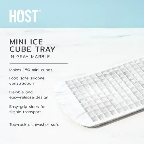 HOST Mini Ice Cube Tray - Gray Marble