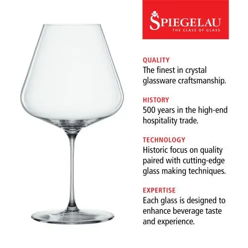 SPIEGELAU Definition Burgundy Wine Glass Set Of 4