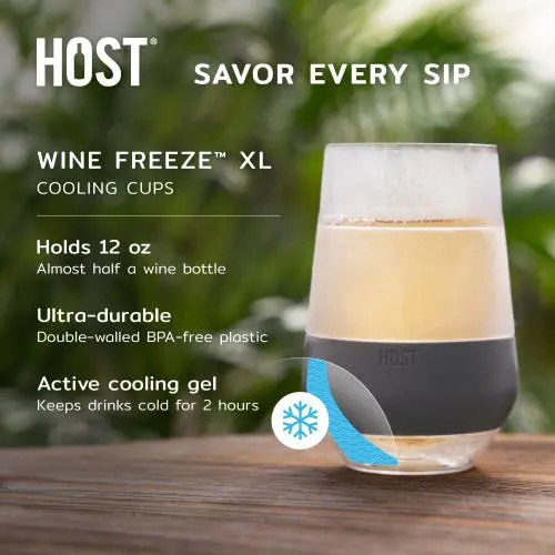 HOST Wine Freeze Xl Cooling Cup In Marble