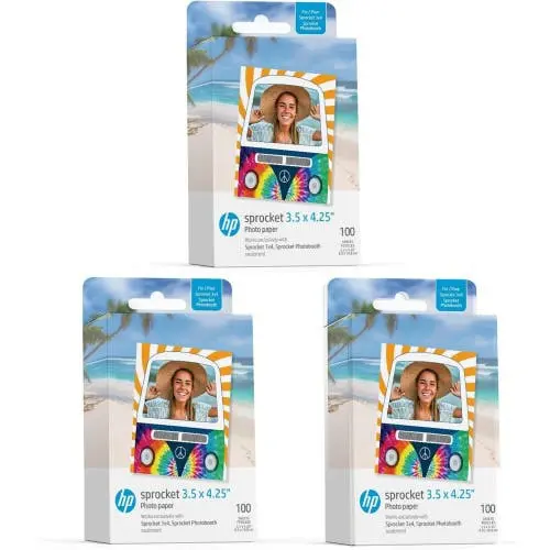 HP Sprocket 3.5" X 4.25" Sticky-backed Zink Photo Paper Bundle - 700-pack