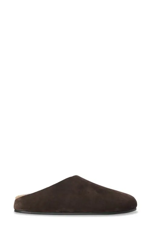 THE ROW Hudson Leather Mules - Lacquer Brown