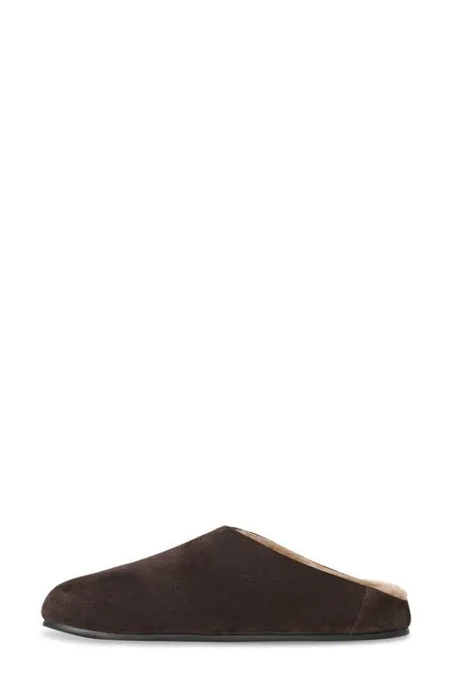 THE ROW Hudson Leather Mules - Lacquer Brown