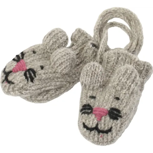 NIRVANNA DESIGNS Mousey Mittens - Grey