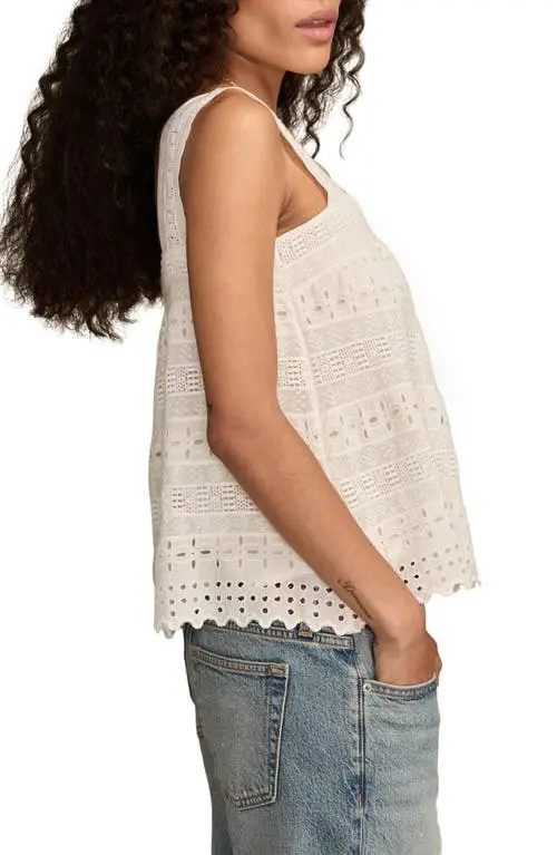 Lucky Brand Eyelet Tank - Antique White