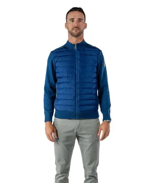 WOODPECKER Hybrid Knit Jacket - Cobalt