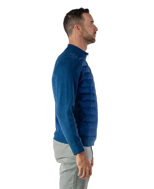 WOODPECKER Hybrid Knit Jacket - Cobalt
