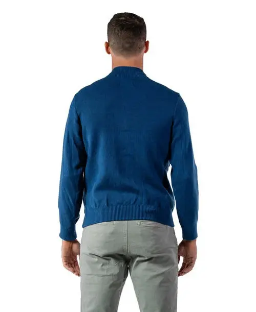 WOODPECKER Hybrid Knit Jacket - Cobalt