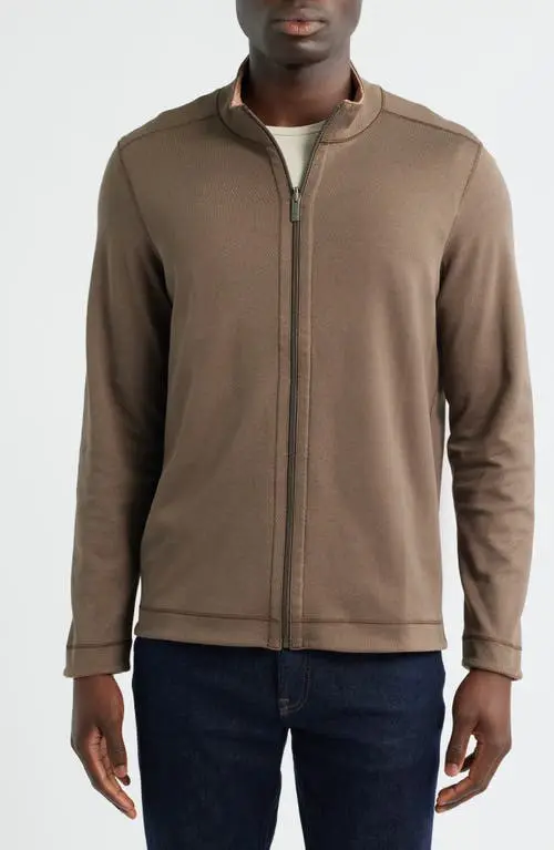 Johnston & Murphy Xc4® Reversible Performance Zip Jacket - Brown/rust