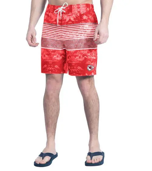 G-III SPORTS BY CARL BANKS Horizon Volley Swim Shorts - Red