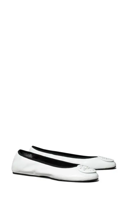 Tory Burch Reva Travel Ballet Flat - Optic White/optic White