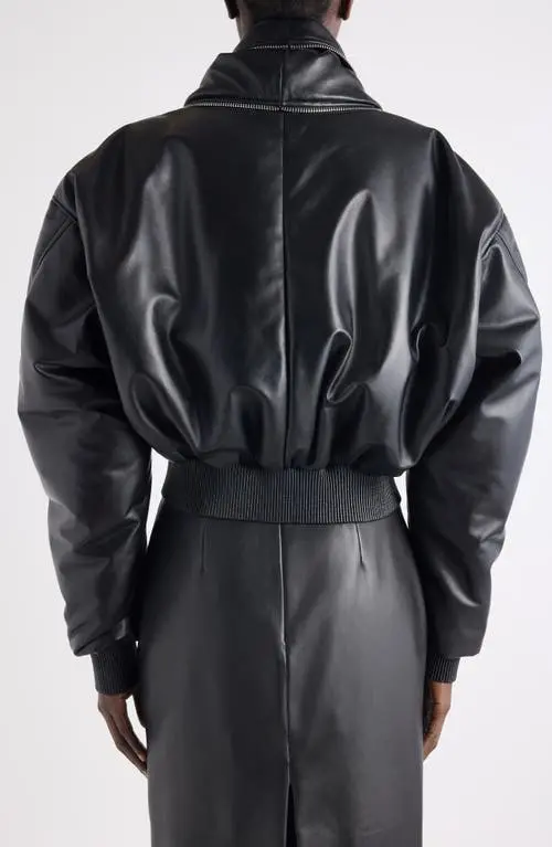 Givenchy Lambskin Leather Bomber Jacket