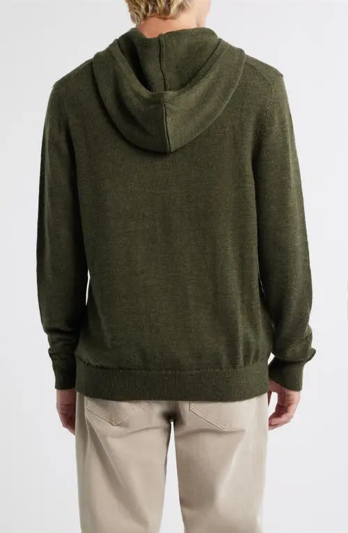ALEX CRANE Campo Hooded Merino Wool Sweater - Pine