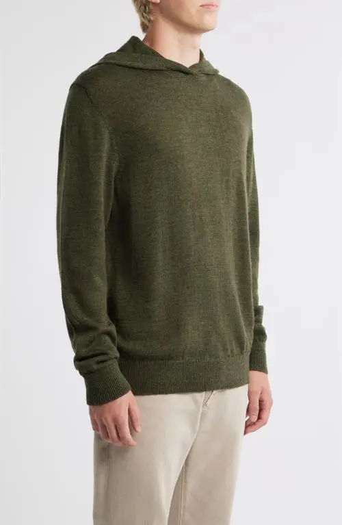 ALEX CRANE Campo Hooded Merino Wool Sweater - Pine