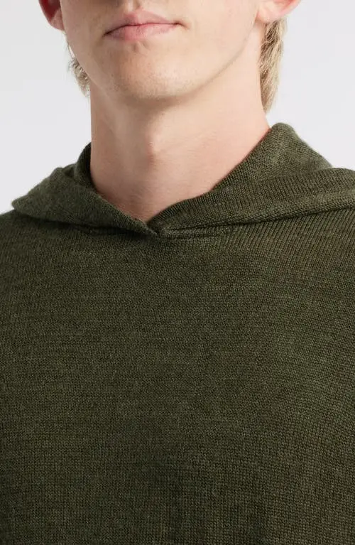 ALEX CRANE Campo Hooded Merino Wool Sweater - Pine