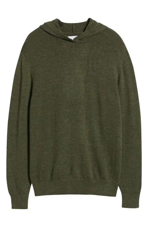 ALEX CRANE Campo Hooded Merino Wool Sweater - Pine