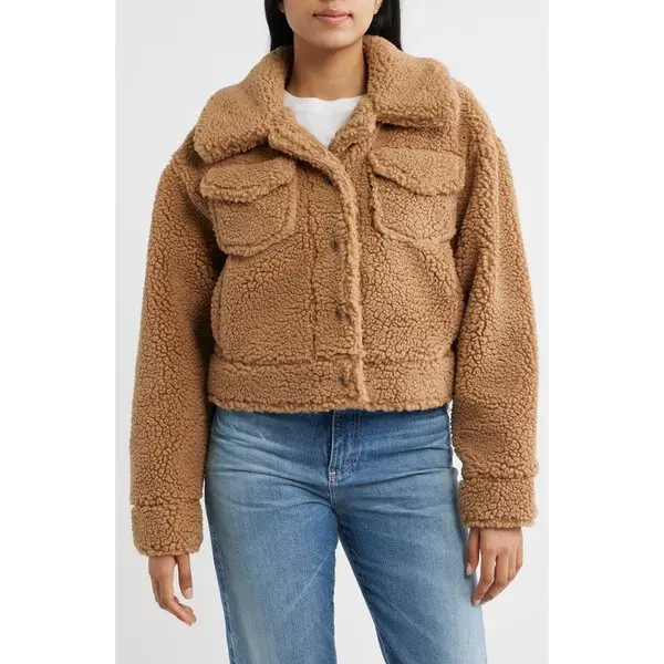 UGG Faux Shearling Trucker Jacket - Chestnut