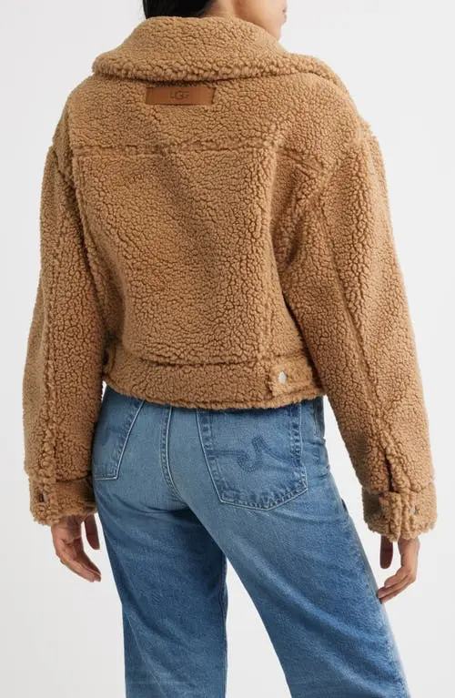 UGG Faux Shearling Trucker Jacket - Chestnut