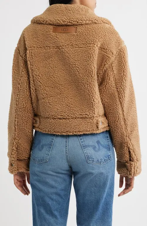 UGG Faux Shearling Trucker Jacket - Chestnut