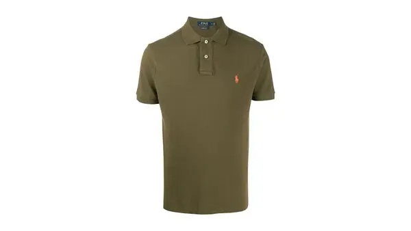 Polo Ralph Lauren Polo Shirt Ralph Lauren Short Sleeve Slim Fit Mesh Polo Shirt - Canopy Olive
