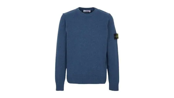 Stone Island Logo Sweater - Blue