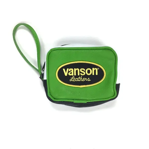 Supreme Vanson Leather Wristlet - Green