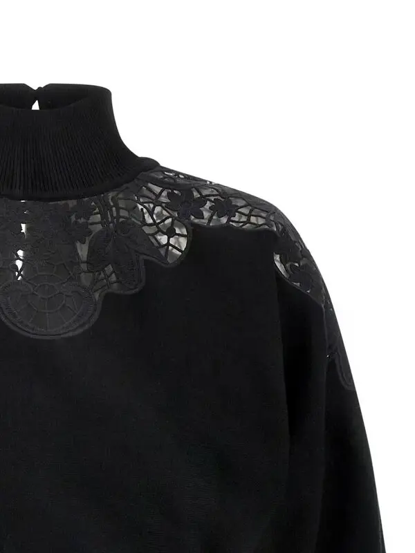 TWINSET Lace-insert High-neck Sweater