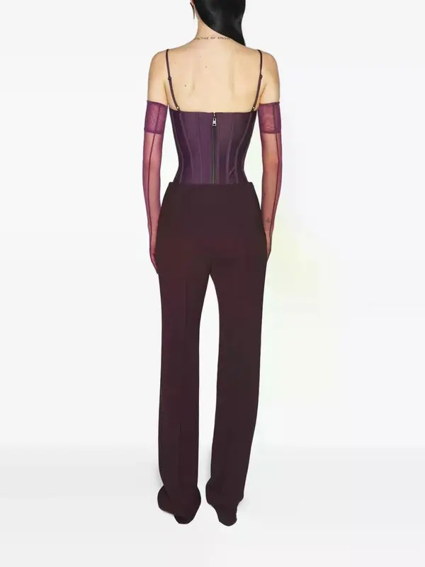 MUGLER Boned Panelled Top