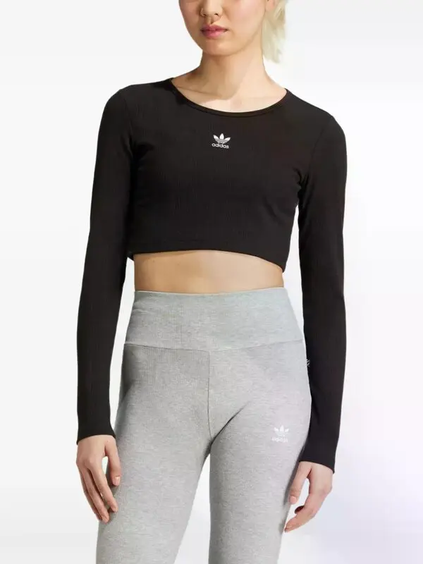 Adidas Ribbed Crop Top