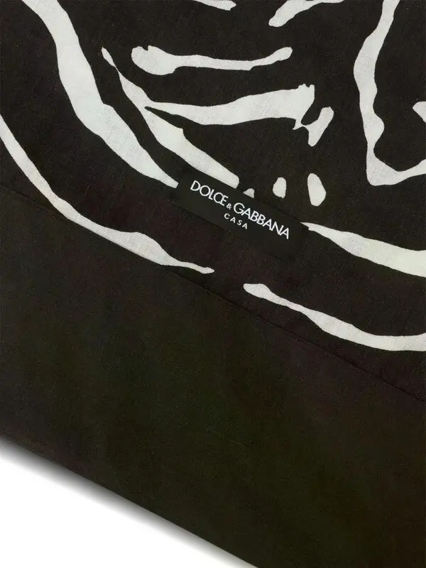 Dolce & Gabbana Zebra-print Linen Tablecloth