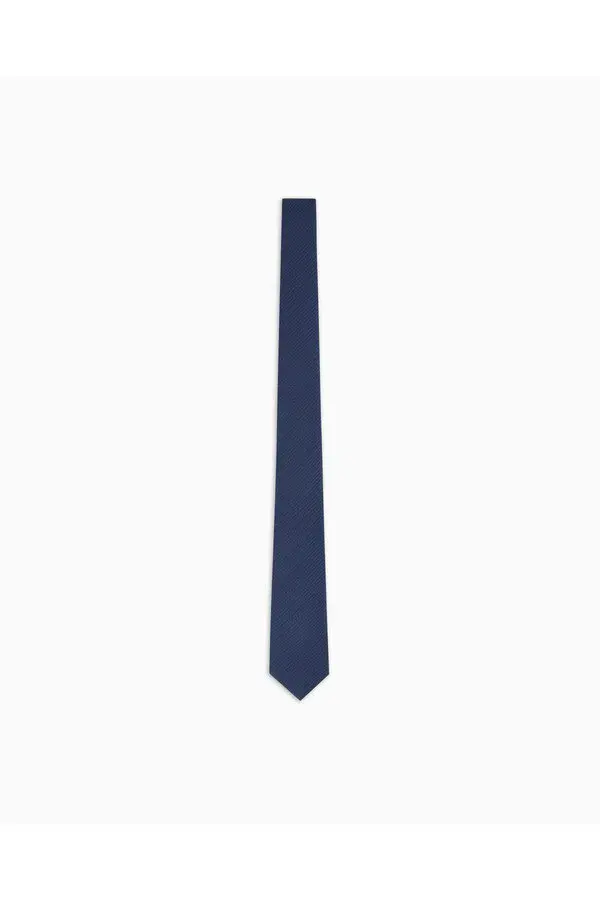 Giorgio Armani Viscose And Silk Tie - Blue