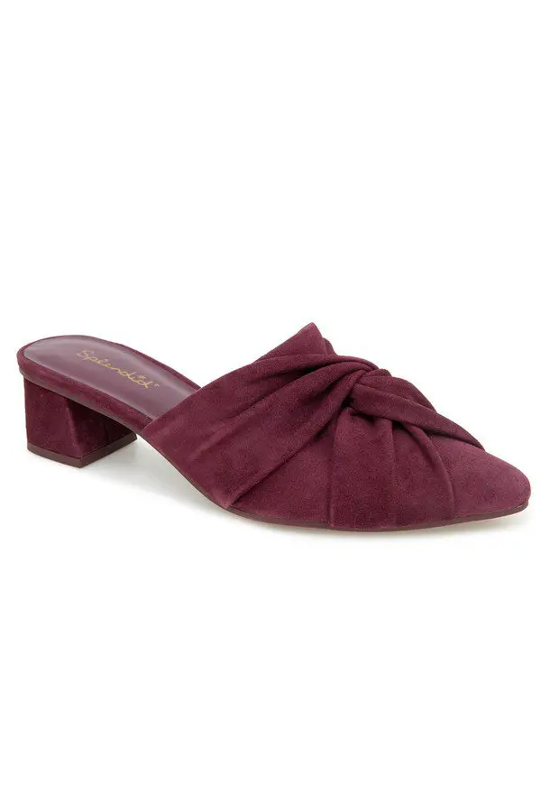Splendid Lanis Suede Mule - Denim