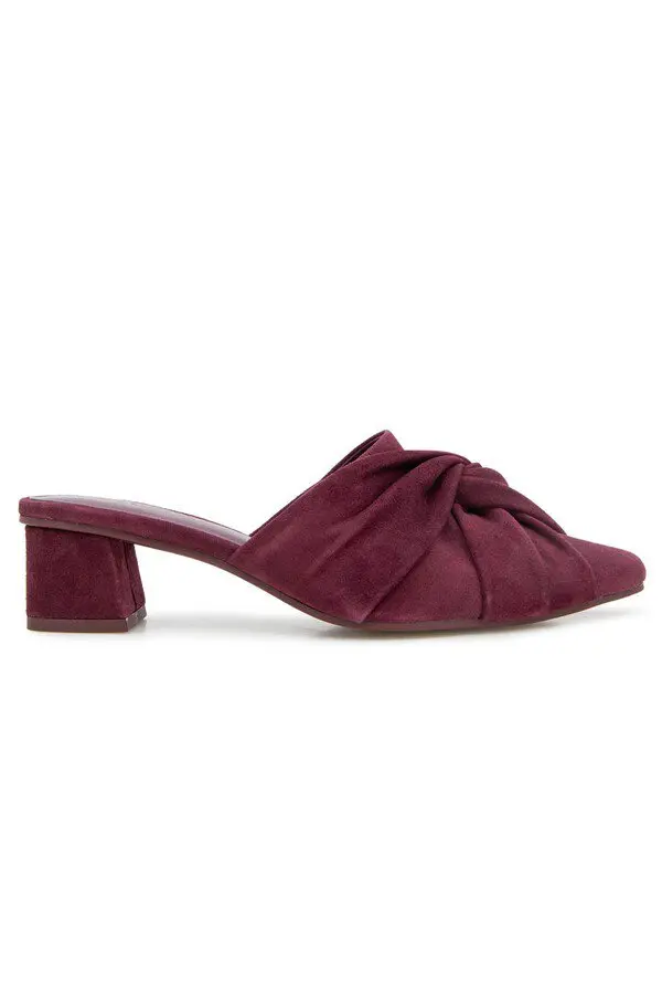Splendid Lanis Suede Mule - Denim