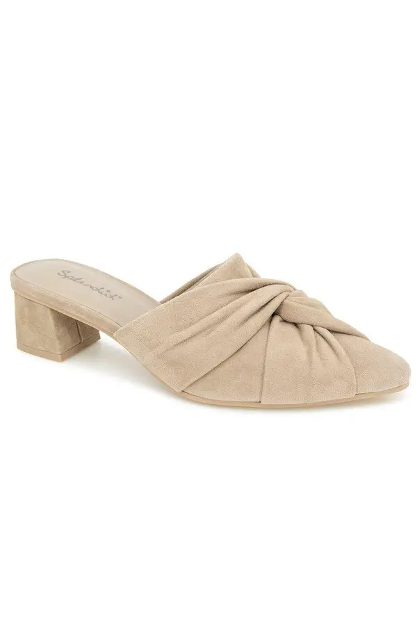 Splendid Lanis Suede Mule - Natural