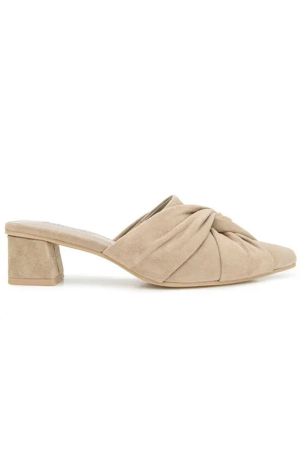 Splendid Lanis Suede Mule - Natural