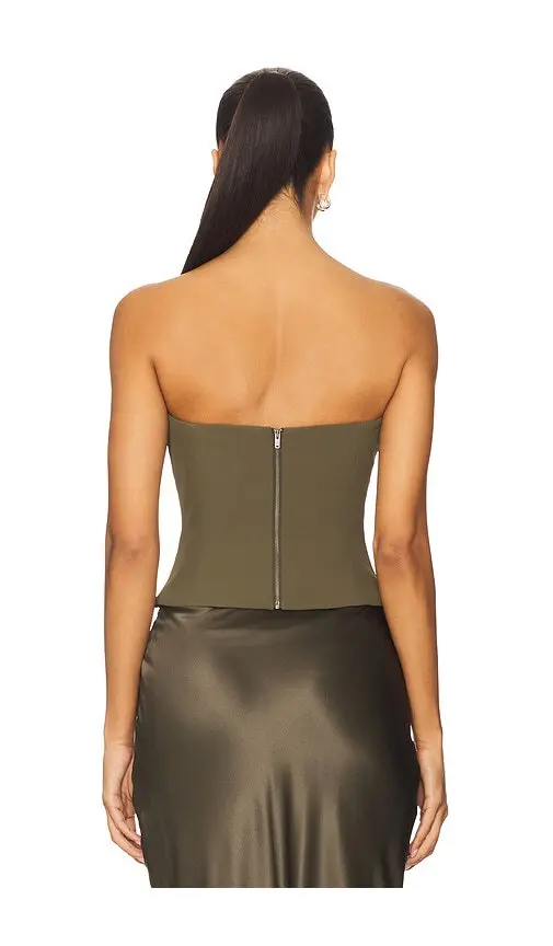 THE SEI Pleated Bustier Top