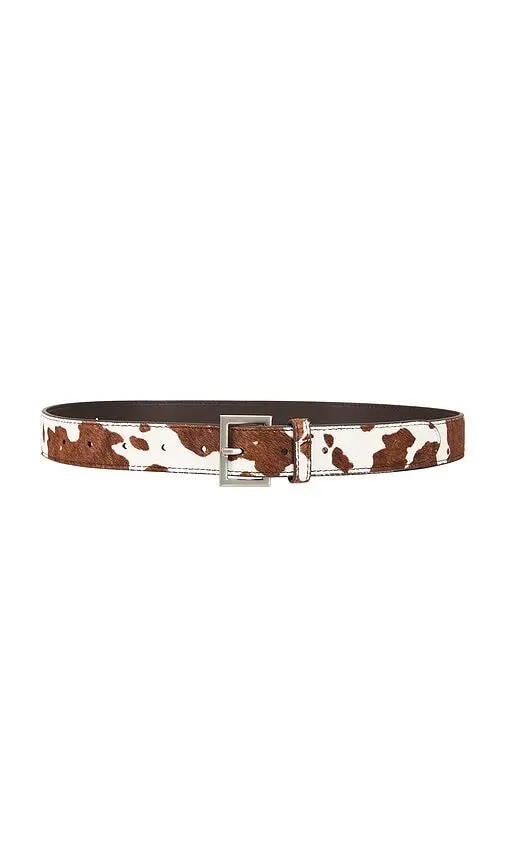 NAKEDVICE The Duke Belt - Brown & Silver