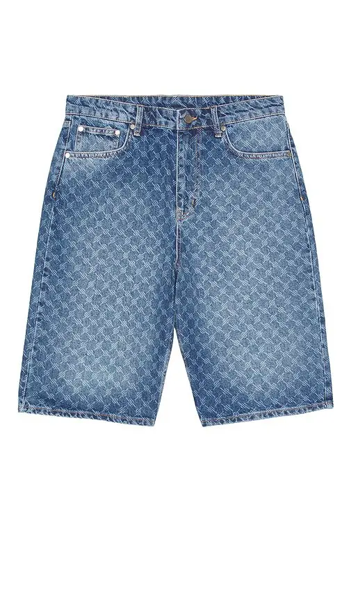 DAILY PAPER Monogram Denim Shorts