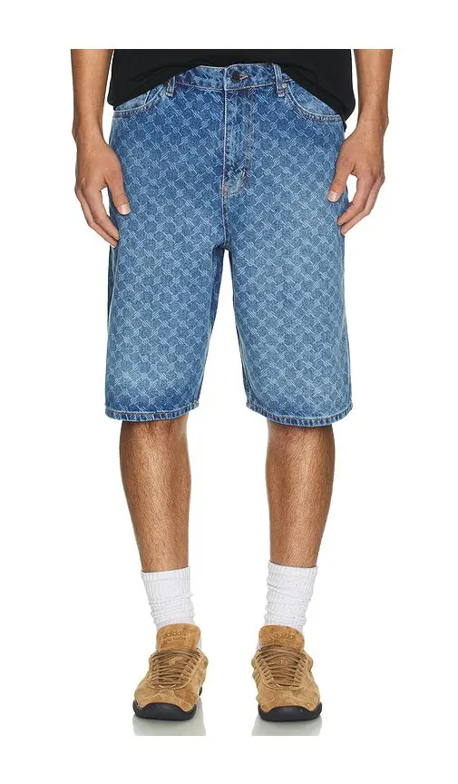 DAILY PAPER Monogram Denim Shorts