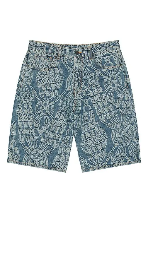 DAILY PAPER Macrame Denim Shorts